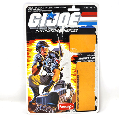 Funskool G.I. Joe Mainframe UNCUT File Card Back Specialist Vintage ...