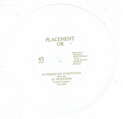 Pub LE PRINTEMPS Grand Magasin Vinyle 45T 17cm Souple Jean VALTON ...