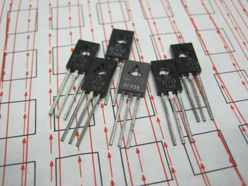 1pcs BF458 NPN High-Voltage Transistor 250V 100mA 6W TO-126 90MHz ...