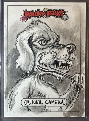 2023 WACKY PACKAGES FLASHBACKS 1973 SKETCH CARD MILK FOAM by NEIL ...
