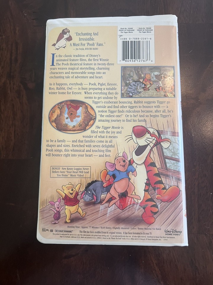 Disney - The Tigger Movie (VHS, 2000) *Tested* | eBay