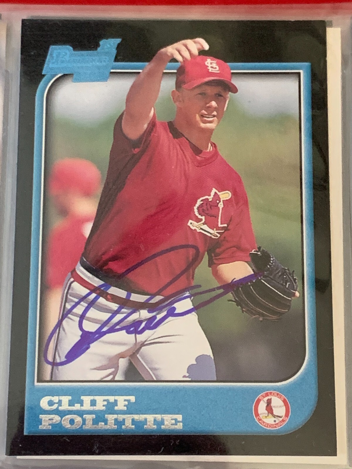 CLIFF POLITTE AUTOGRAPHED SIGNED 1997 BOWMAN CARD CARDINALS COA | eBay