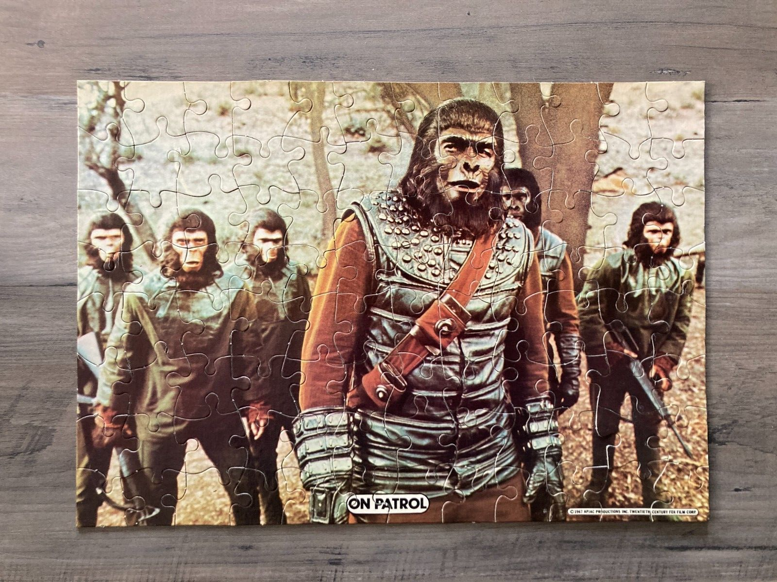 1967 Planet Of The Apes 96 Piece Jigsaw Puzzle "On Patrol" Apjac PUZZLE ...