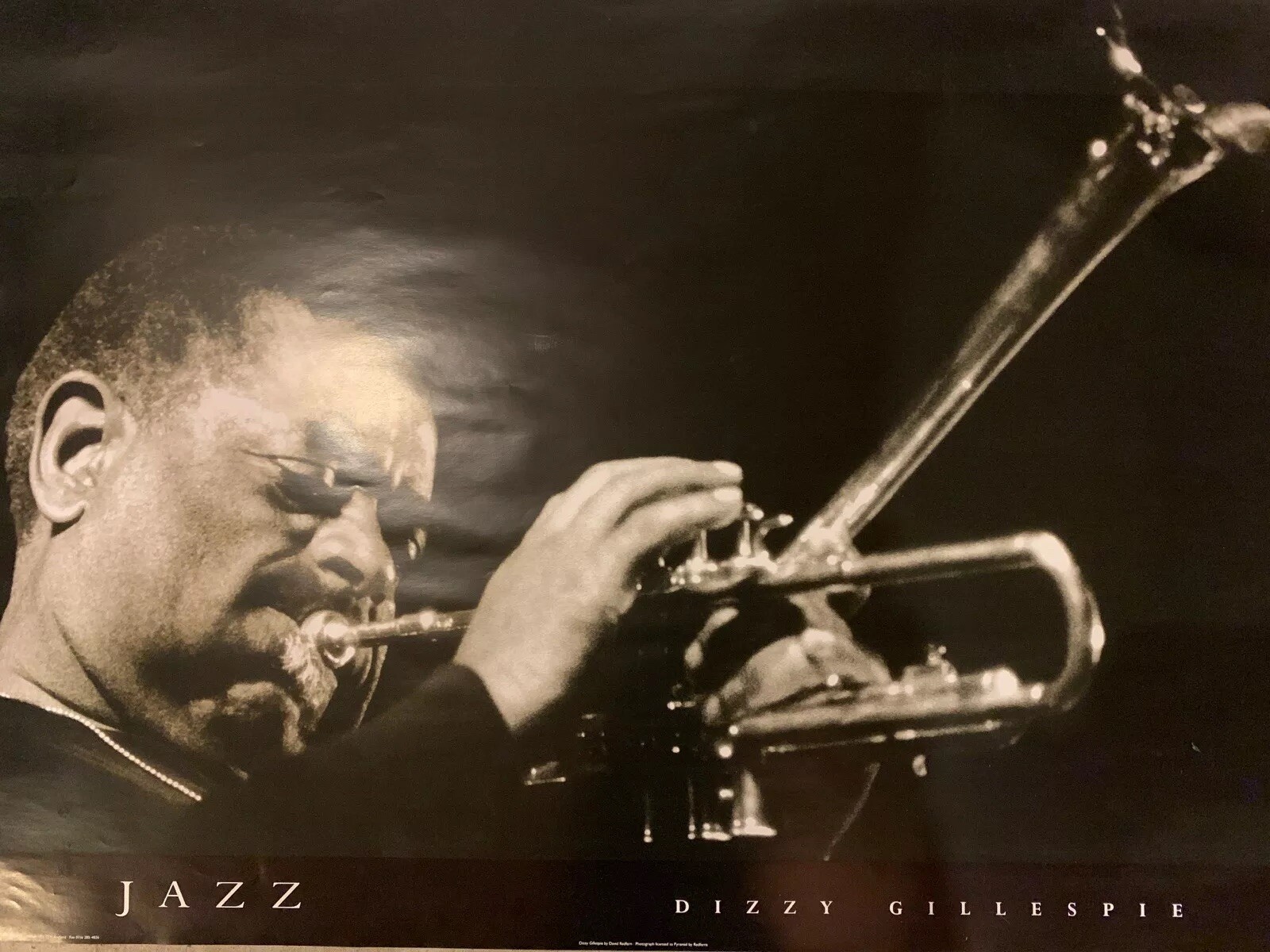 Dizzy Gillespie Black And White Jazz Poster 24 X 33.75” | eBay