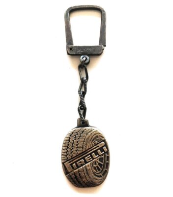 Vintage Collectible Pirelli Tires Advertising Tire Keychain KeyRing ...