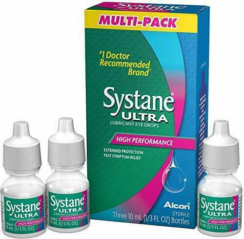 Systane High Performance Ultra Eye Drops Lubricant, 10ml - 3 Pack for ...