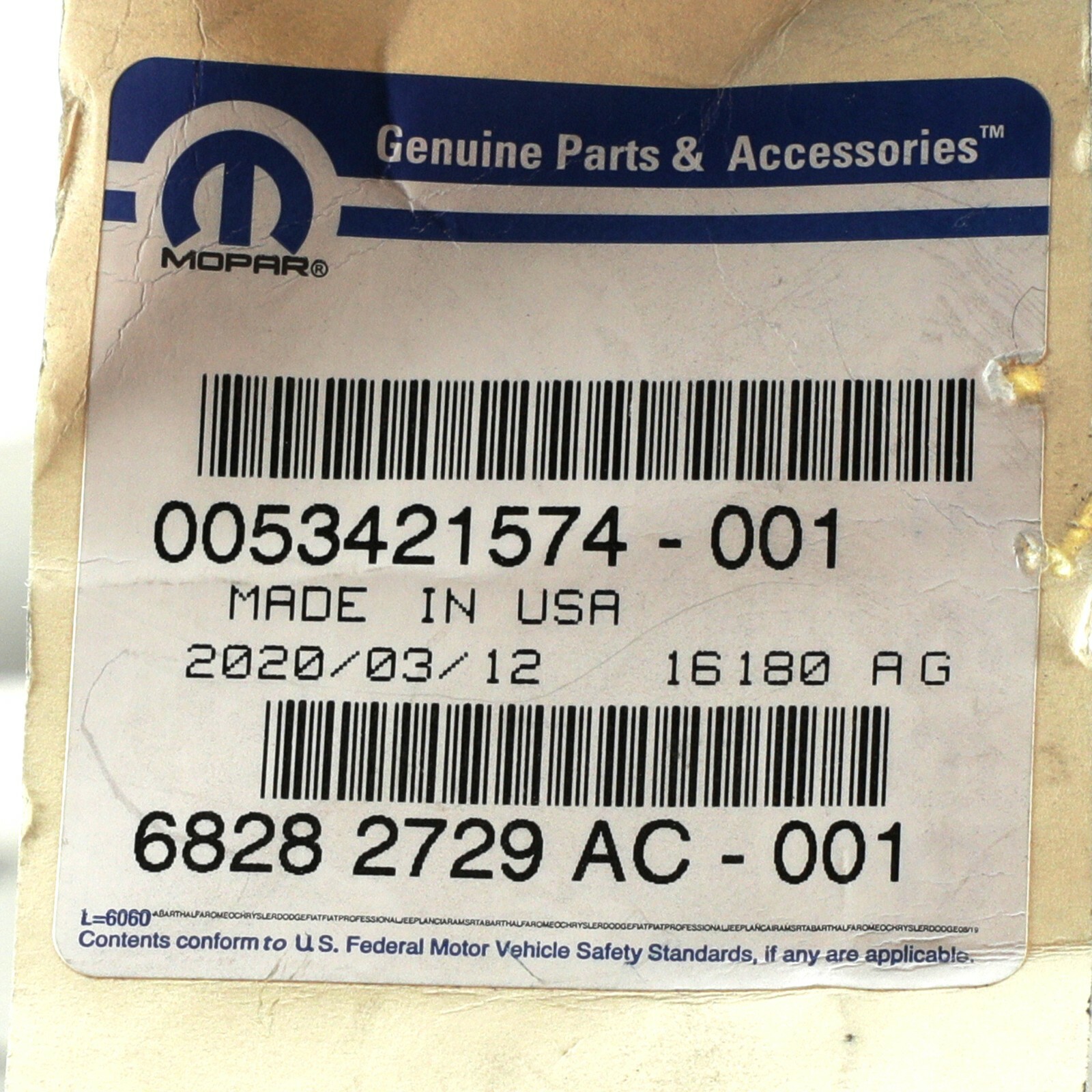 Genuine Mopar Lower Control Arm Left 68282729AC for sale online | eBay