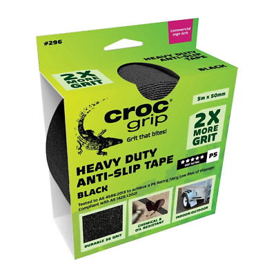 Croc Grip 5m x 50mm Black Heavy Duty Anti-Slip Tape | eBay Australia