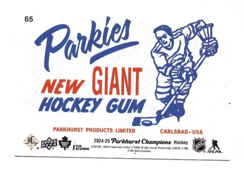 2024-25 Parkhurst Champions Parkies Jumbo Gum Back Parallel - u pick ...