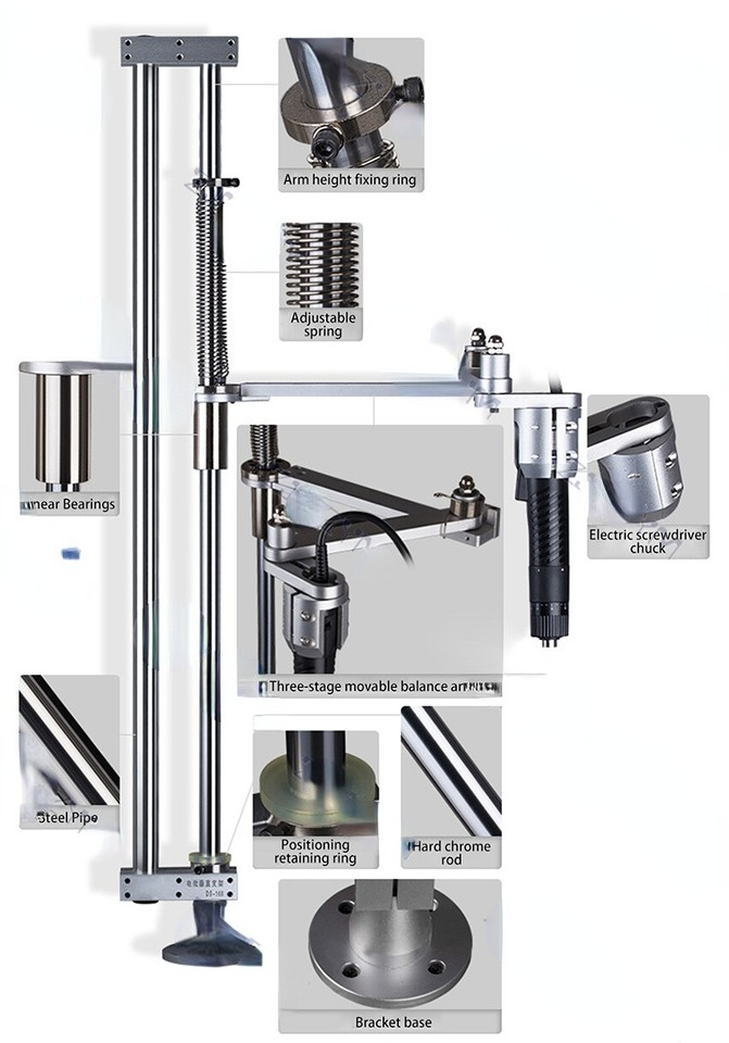 Electric Screwdriver Vertical Stand Balance Arm Screwdriver Fixing ...
