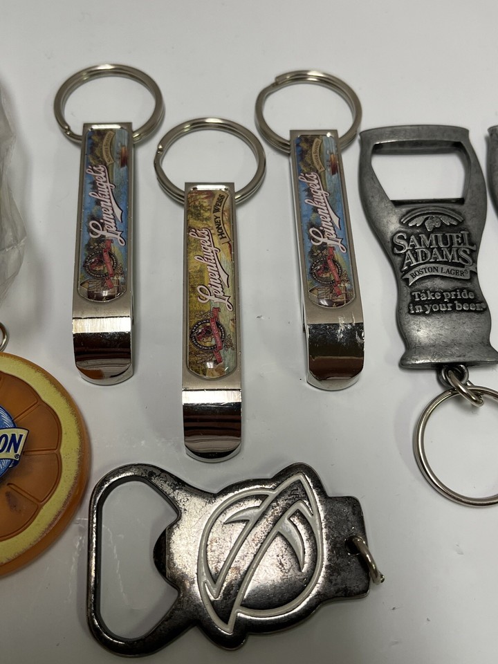 Beer keychain lot Samuel Adams, Leinenkugel, & more | eBay