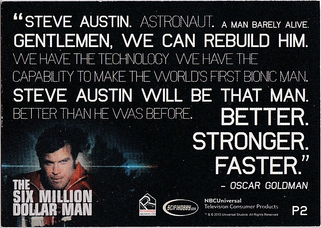 Six Million Dollar Man Better Stronger Faster