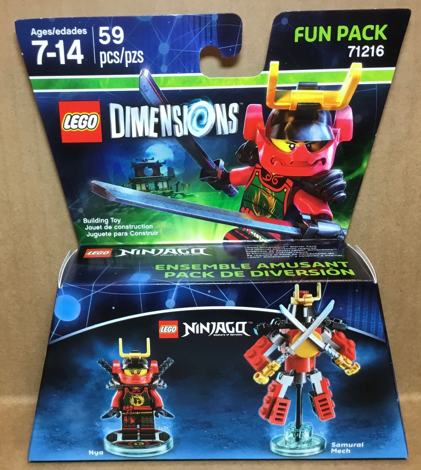 2015 LEGO DIMENSIONS NINJAGO SET# 71216-NYA & SAMURAI MECH 59PCS NISB ...