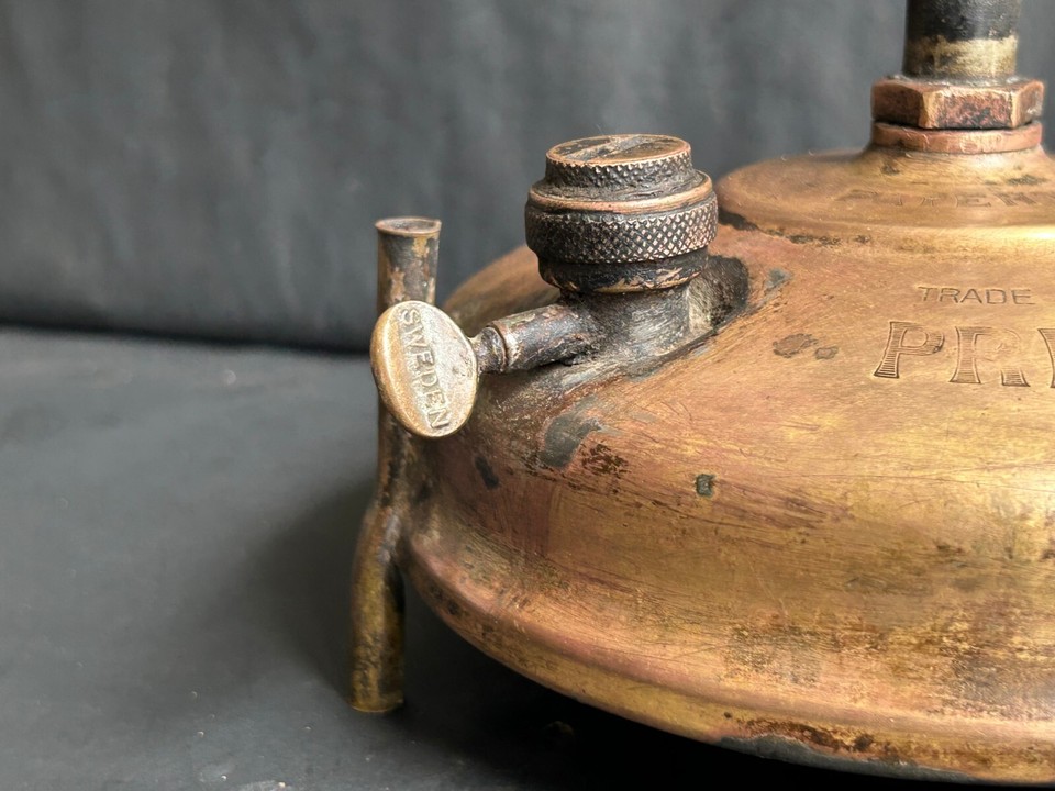 RARE OLD VINTAGE PRIMUS NO.100 PATENT NO.48624 BRASS KEROSENE CAMP ...