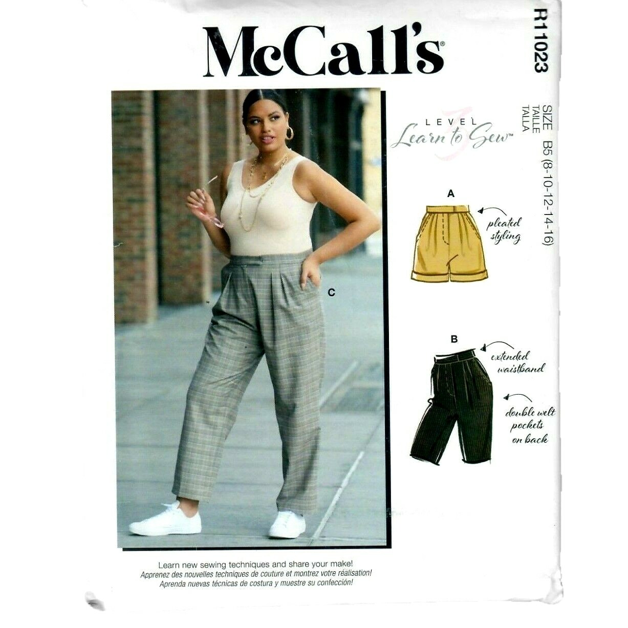 McCall's M8148/R11023 PATTERN Misses/Women's Pants Sizes 8-16; 18W-24W ...