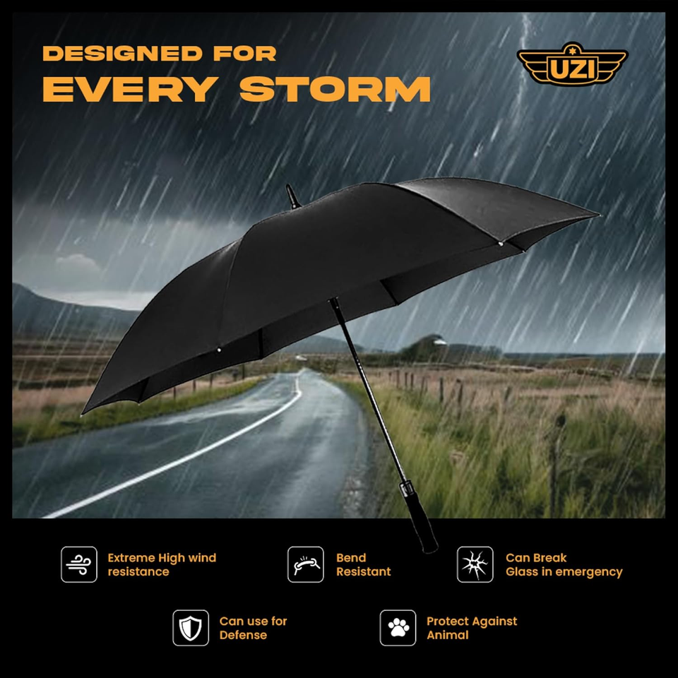Fiberglass Tactical Self Defense Umbrella, Windproof, Carbide Tip, Self ...