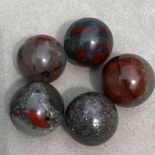 100pcs Wholesale Natural Blood stone Ball Quartz Crystal Sphere healing ...