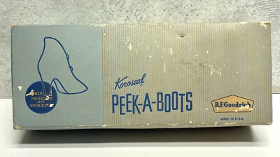 Vintage 50’s Hipster Womens PEEK-A-BOOTS Size 9 Flat Heel B.F. Goodrich ...