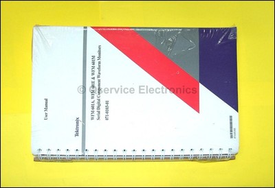 Tektronix WFM601A WFM601E WFM601M Operating Printed manual P/N 071-0103 ...