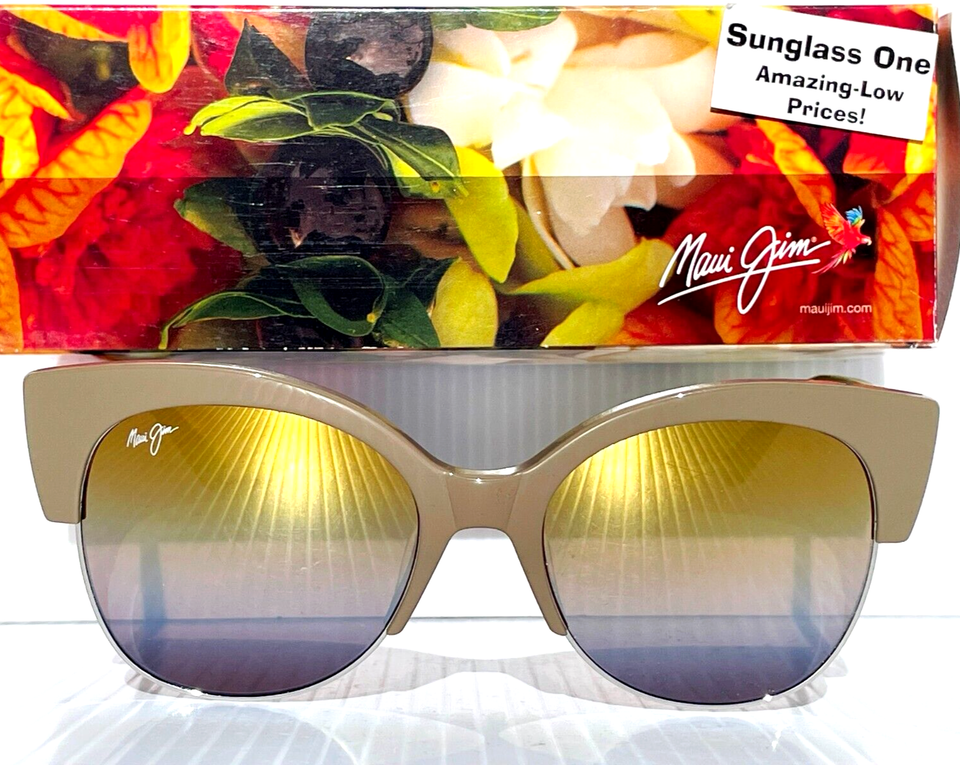 Maui Jim MARIPOSA Silver Mink POLARIZED Gold to Silver Lens Sunglass ...