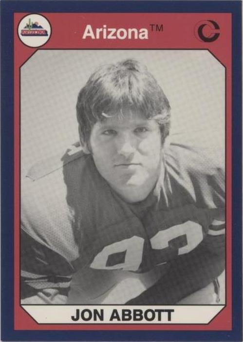 1990 Collegiate Collection University of Arizona Jon Abbott #84 for ...