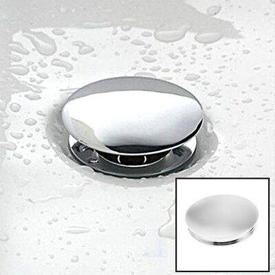 3Pcs/Set Silver Sink Bathroom Basin Waste Easy Pop Up Click Clack Plug ...