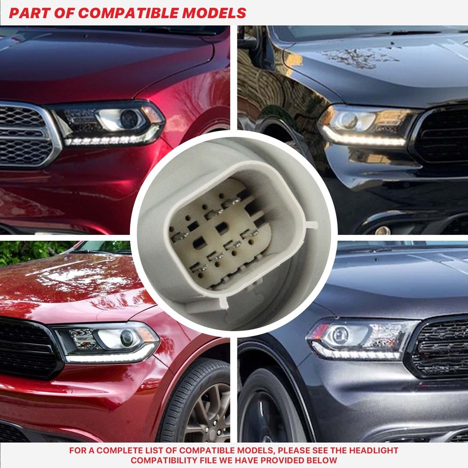 HID Headlight Assembly W/ DRL For Dodge Durango 2016-2020 Driver ...