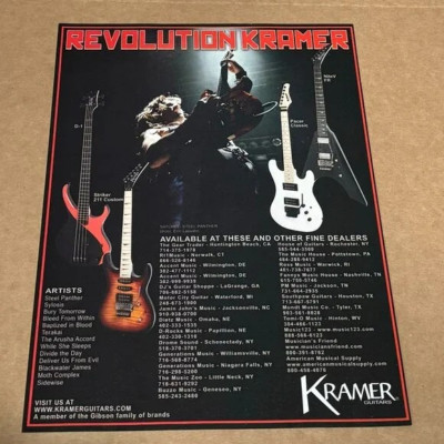 Kramer Guitars - SATCHEL of STEEL PANTHER - 2011 Print Ad | eBay