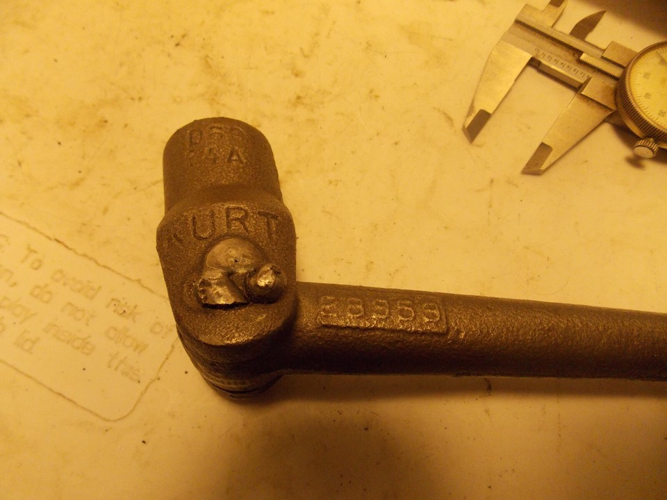 Original KURT MILL Vise Handle D60 10" OAL 3/4" Hex Bridgeport Milling ...