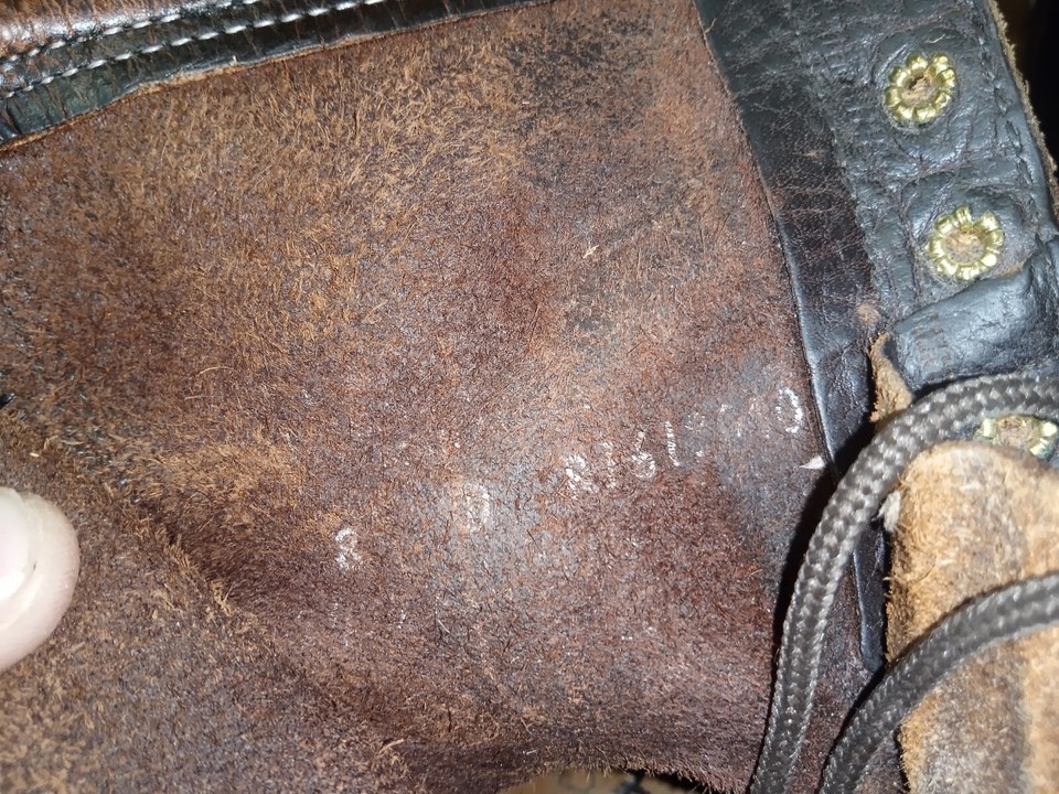 Solid Leather Logger Boots Size 8 US Vibram Nitrene Soles Tall With ...