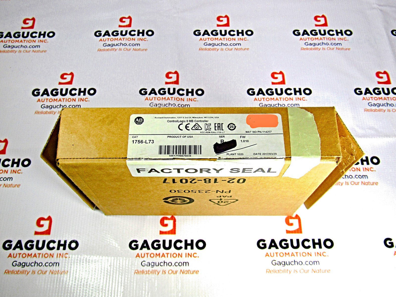 Allen Bradley 1756-L73 /B ControlLogix Logix5573 Processor USB EtherNet ...