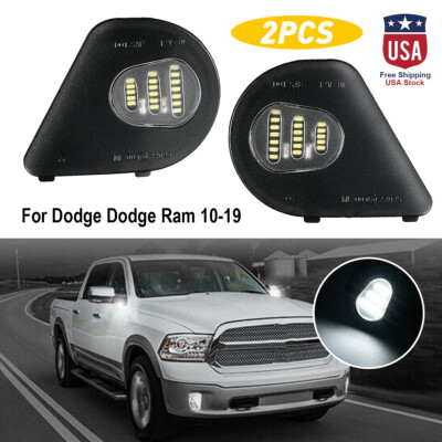 LED Side Mirror Puddle Lights For 10-19 Dodge Ram 1500 2500 3500 4500 ...