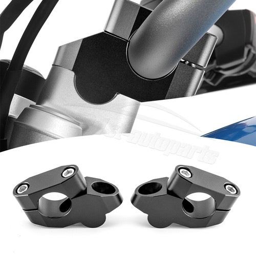 Black Pull-back Handlebar Risers 1 1/8" Bars For Honda CRF250R CRF450R ...