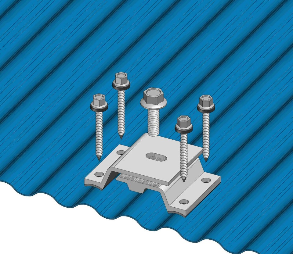 10 MageBracket CL Corrugated Metal Roof Rib Solar Panel Install ...