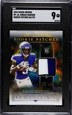 SGC 9 - 2023 Panini Origins Rookie Patch Jordan Addison # RP-JA 56/199 ...