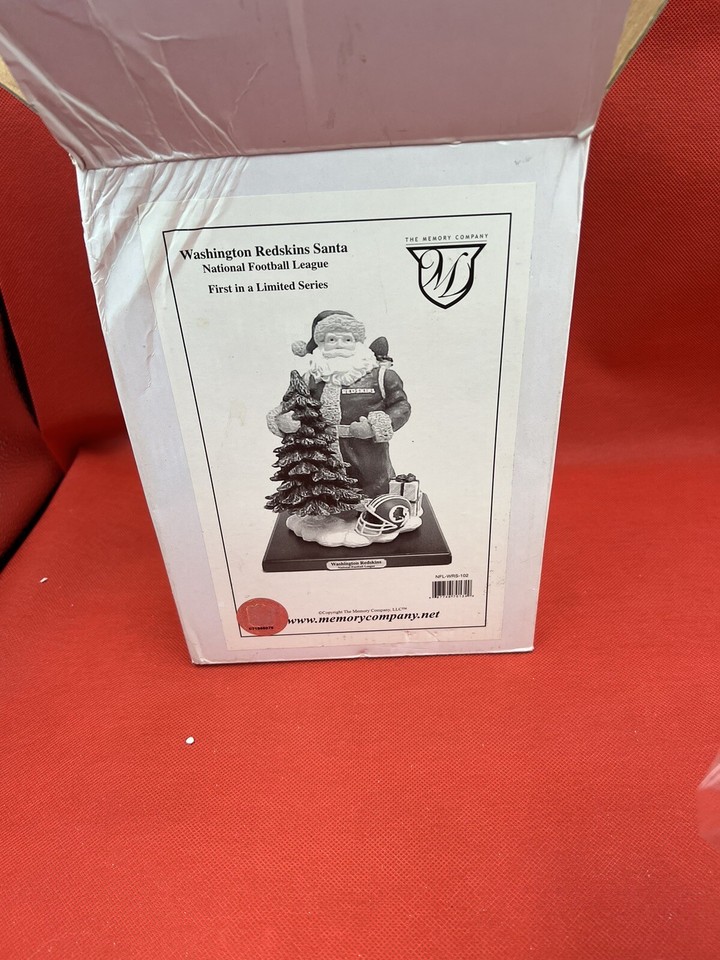 Washington Redskins Santa 8” Figurine The Memory Company Limited ...