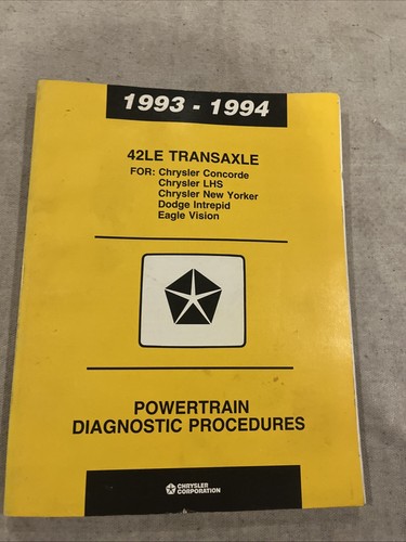 Original 1993-1994 Chrysler Dodge Eagle 42LE FWD Diagnostic Manual | eBay