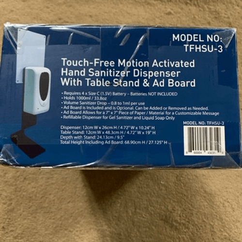 Touch Free Motion Activated Hand Soap Dispenser With Table Stand & Ad ...