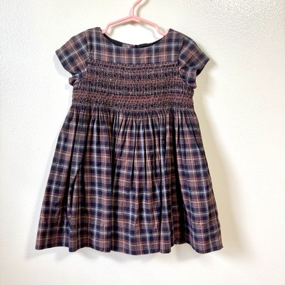 BONPOINT Duchesse smocked dress made with multicolor Liberty fabrics 4 ...