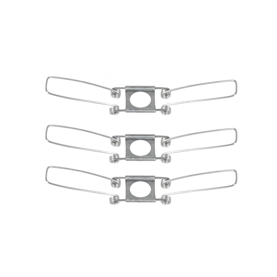 Spring Retaining Clip x3 Pack for Glass Lamp Shade Wall Light 2/3 Arm ...