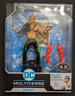 Mcfarlane Dc Multiverse JLA Aquaman Platinum Ed. Plastic Man BAF (TY001 ...