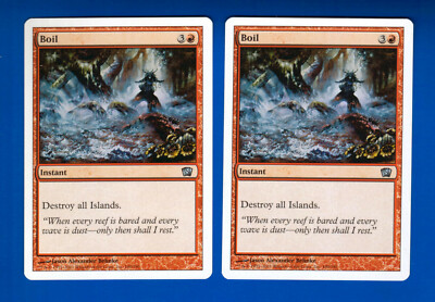 2 Boil - Eighth Edition 8th - Near Mint Unplayed NM - MTG Magic | eBay