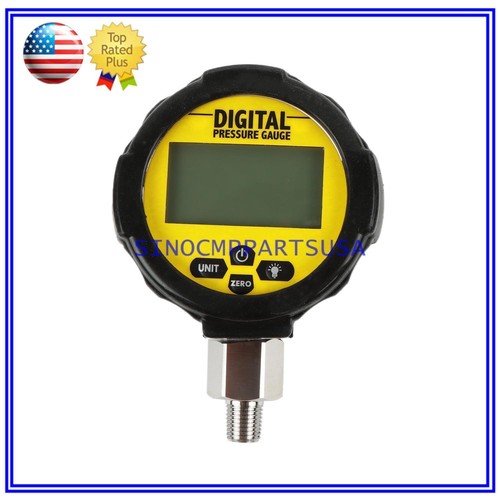 10000PSI Digital Hydraulic Pressure Gauge Manometer 1/4" NPT 700BAR/70Mpa 0.4%FS | eBay
