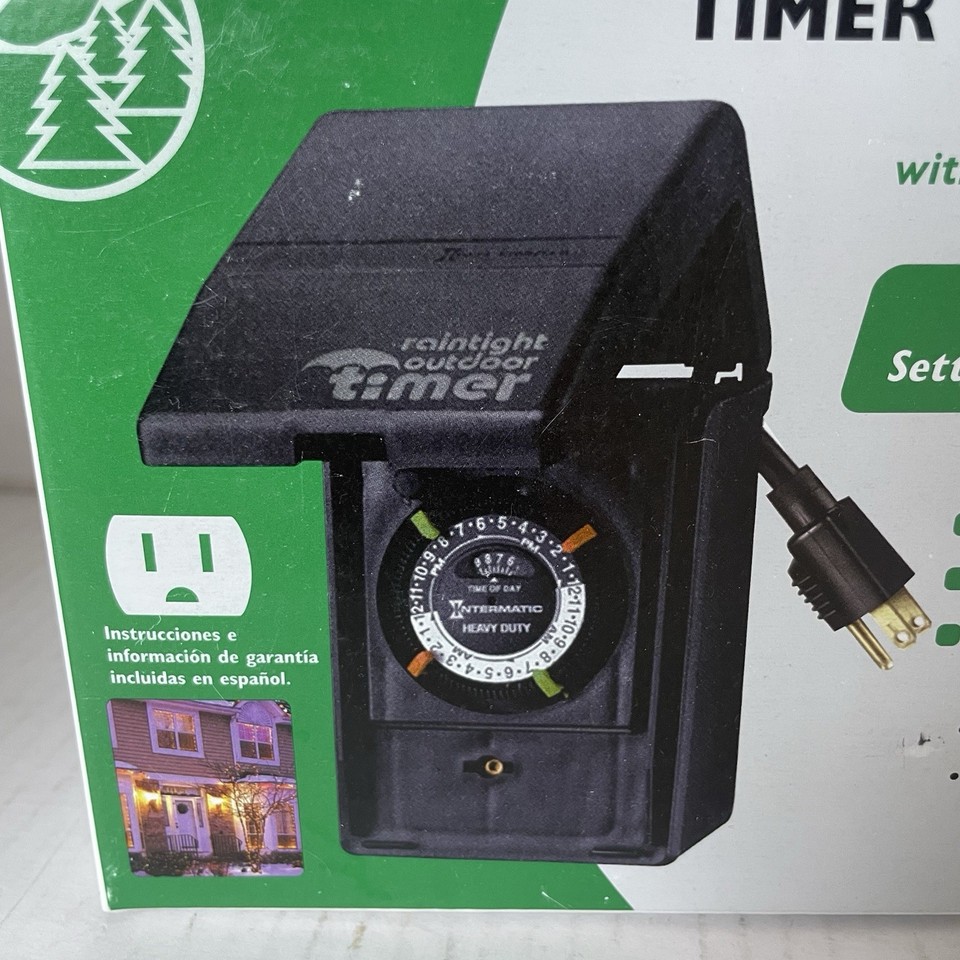 Intermatic Heavy Duty Outdoor Timer HB31R Grounded Waterproof Pool Auto ...