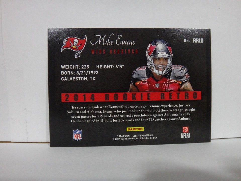 2014 Certified Retro Rookie Red /249 Mike Evans #RR10 Rookie RC | eBay