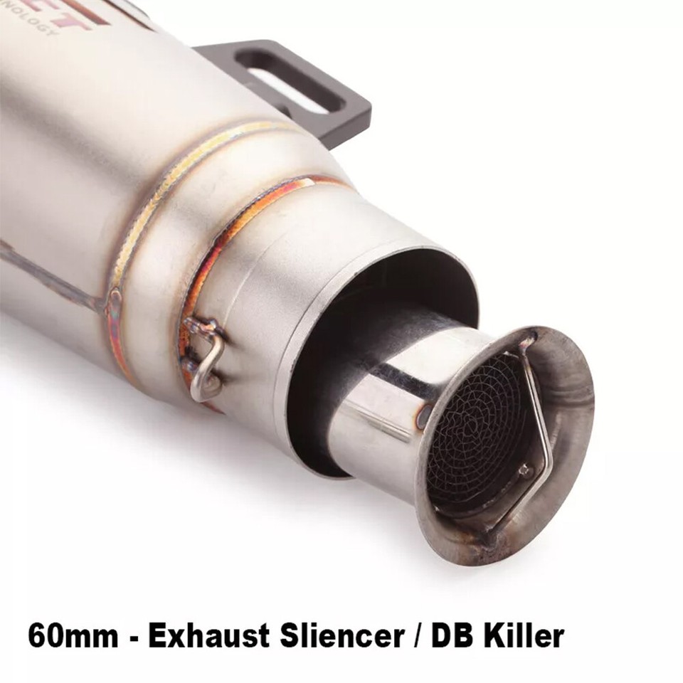 60mm Universal Schalldämpfer Universal DB Killer Auspuff Schalldämpfer Motor - - | eBay