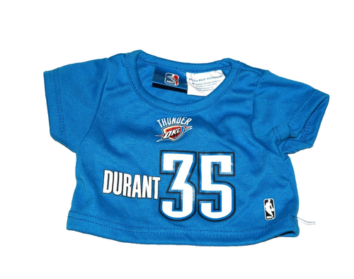 Build-a-bear NBA thunder OKC Durant #35 top / shirt blue | eBay