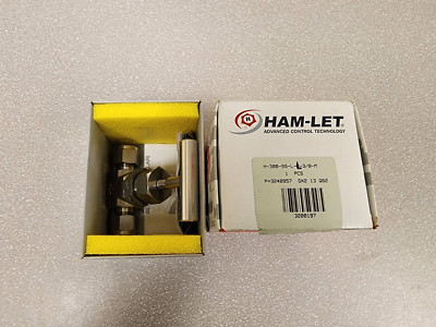 H300-SS-L-L-3/8-M HAM-LET 316SS Needle Valve, Inline, T-Handle, 3/8 ...