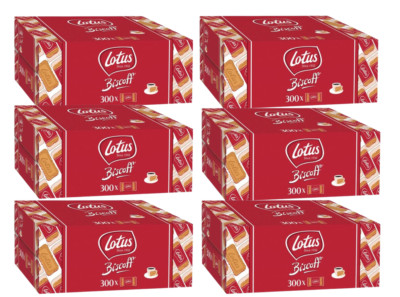 Lotus Caramelised Biscoff Cafe Biscuits - 300's {6 Box Offer} | eBay UK