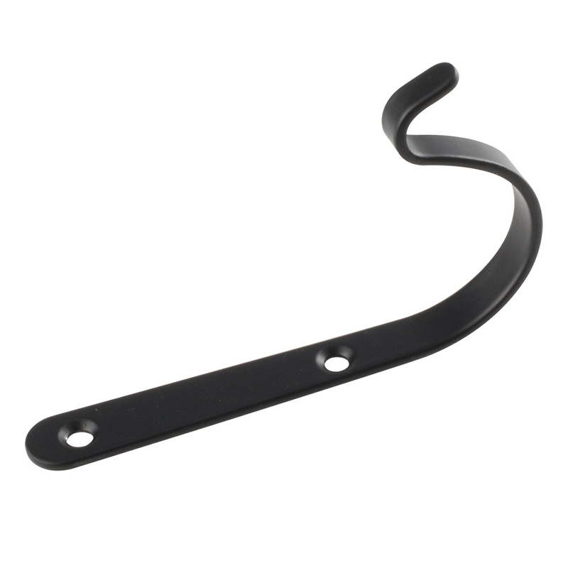 2x Metal Wall Hook Brackets Bending Garden Hanging Basket Plants Hanger ...